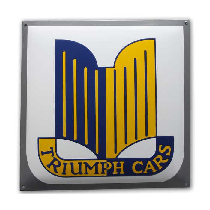 Triumph cars enamel sign