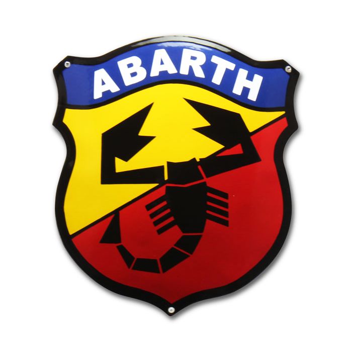 Enamel sign Abarth