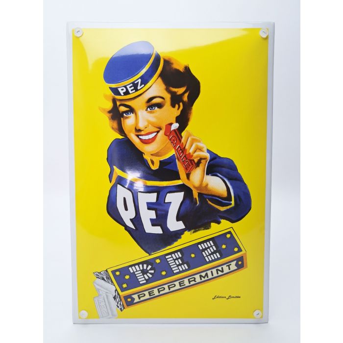 Enamel advertising sign PEZ Peppermint
