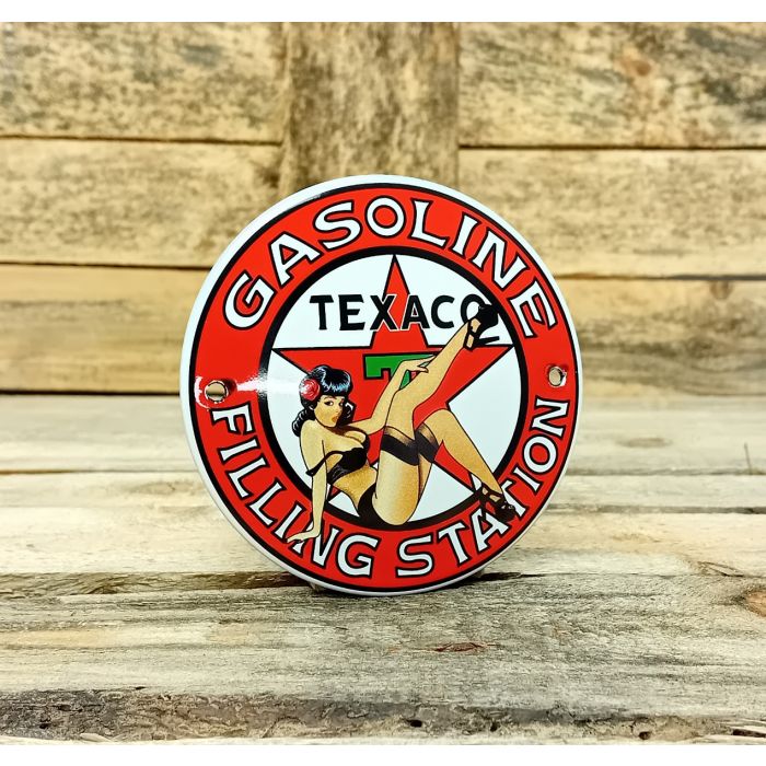 Texaco Gasoline Filling Station - enamel signs (TIP)