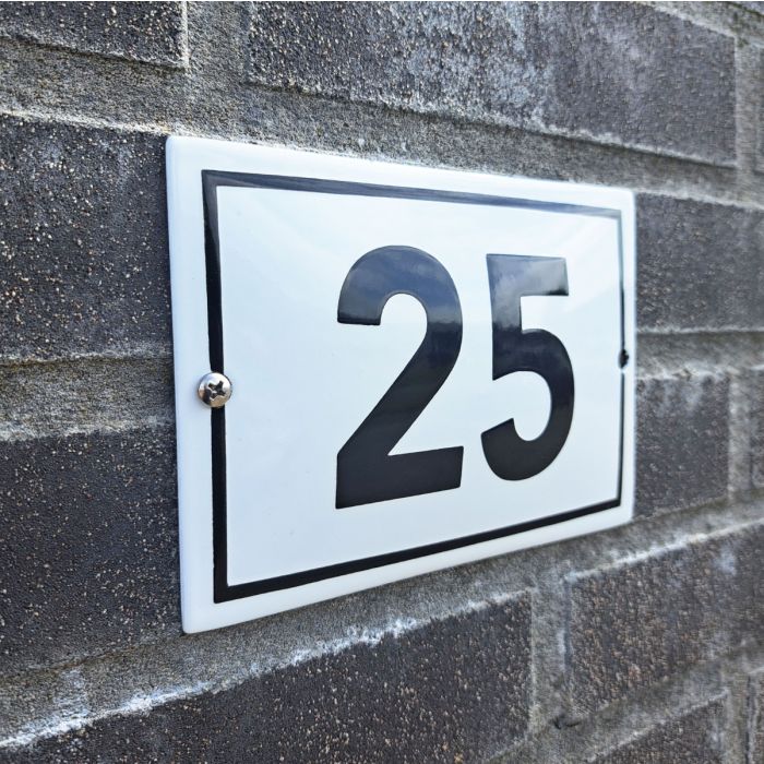 Duurzaam huisnummer emaille