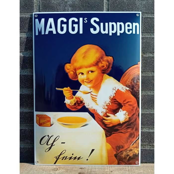 Maggi Suppen enamel sign