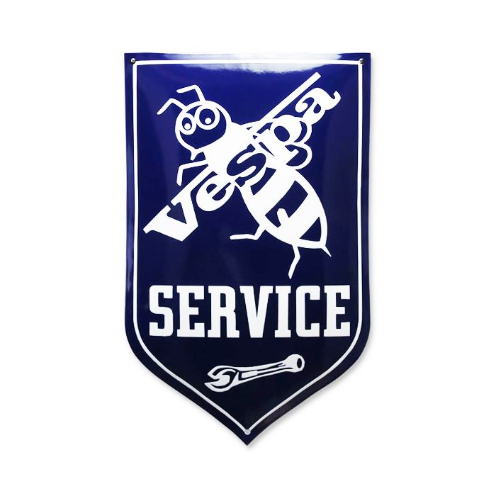 Vespa service schild