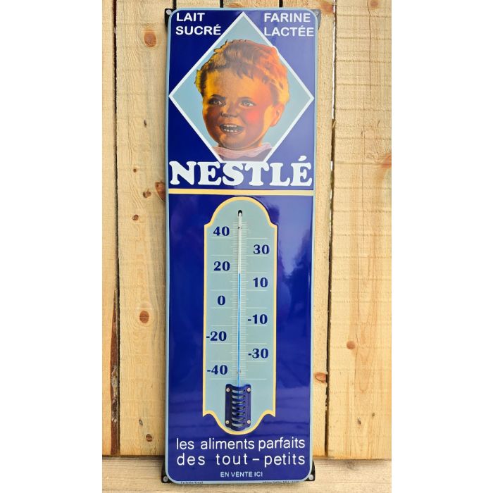 Handmade Enamel thermometer Nestlé XL
