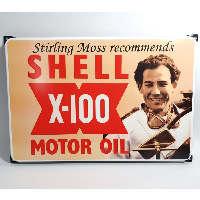 Stirling Moss - Shell X-100 Motor Oil
