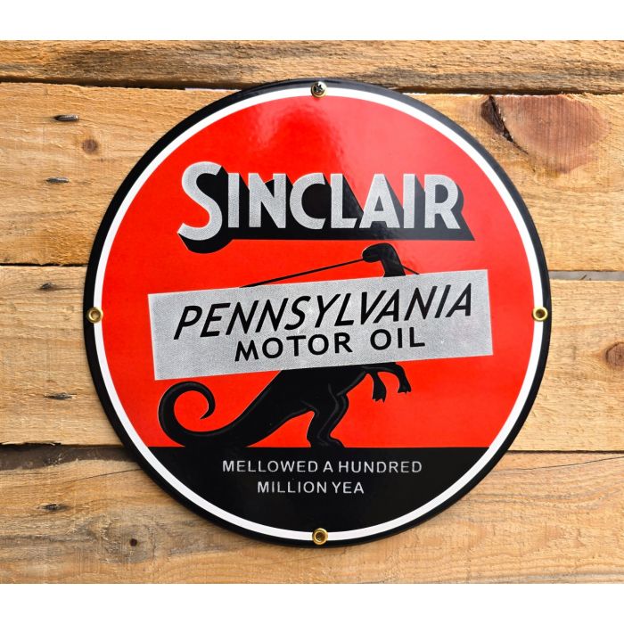Sinclair Pennsylvania motor oil sign