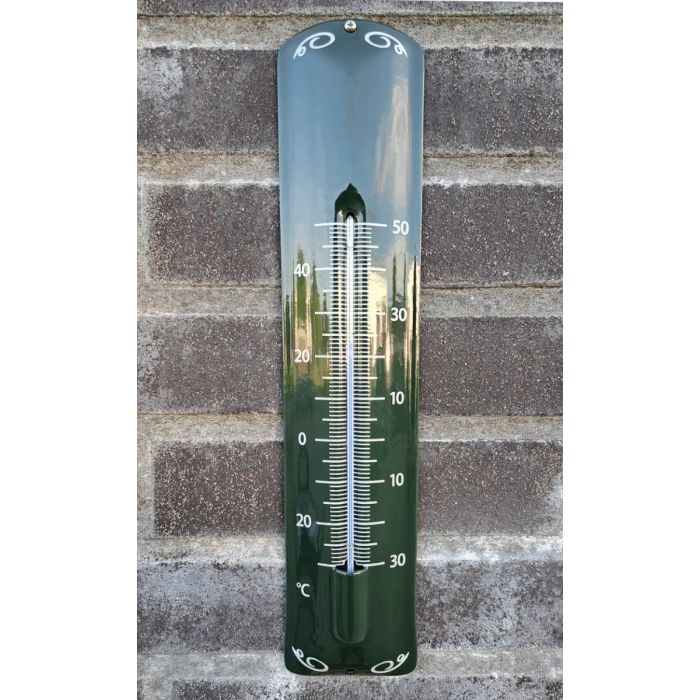 Thermometer deco groen