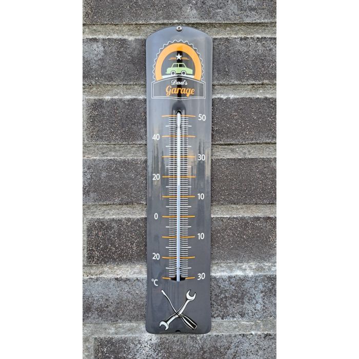 Emaille thermometer Dad's garage