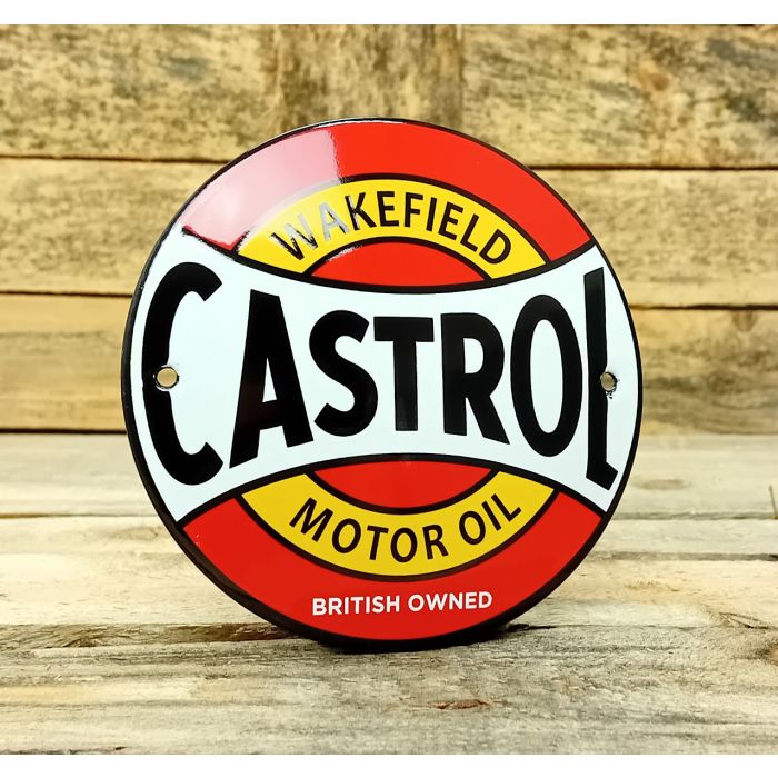 Enamel sign Castrol Wakefield motor oil british