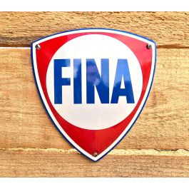 FINA Enamel Advertising Sign