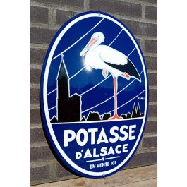 Plaque emaille Potasse d'Alsace 39,5x56cm