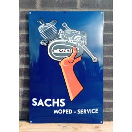Sachs moped - service enamel sign