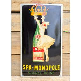 Enamel sign Spa-Monopole source reine