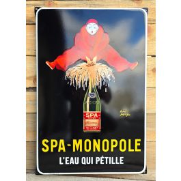 Enamel sign Spa Monopole Nocturne Noir FR