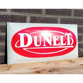 Emaille bord van het Dunelt logo | 25cm x 38cm | Emaillegigant.nl