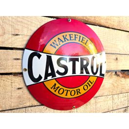 Vintage Castrol Wakefield Motor Oil Enamel Sign 30cm Classic Oil ...
