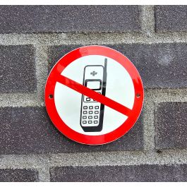 Mobile phone prohibited prohibition sign