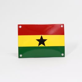 Enamel sign Ghanaian flag