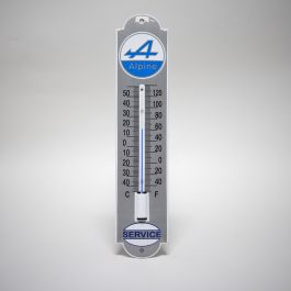 Emaille Thermometer van Alpine | Zilver Blauw | Emaillegigant.nl